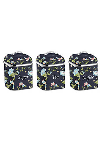 3 Canister Set by VQ - Elveden Navy by Laura Ashley | Look Again