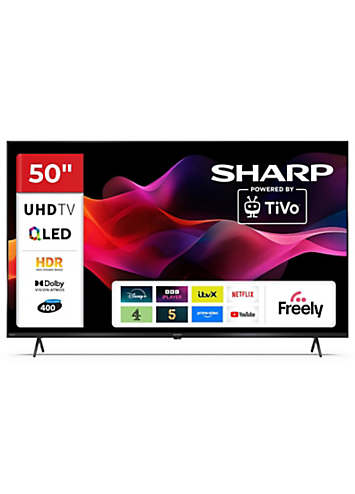 50HM5245K 50 Inch 4K Ultra HD TiVo Smart QLED TV by Sharp | Look Again