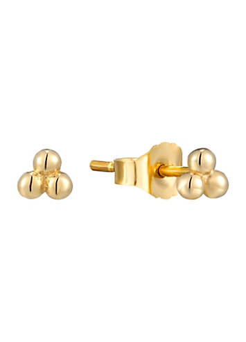 9ct Gold Tiny Triple Dot Studs by For You Collection | Look Again