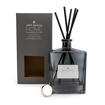 Acacia Black Square Glass Reed Diffuser by Jeff Banks | Look Again