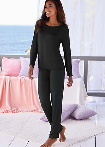 Babylock Hem Pyjama Set by Vivance | Look Again