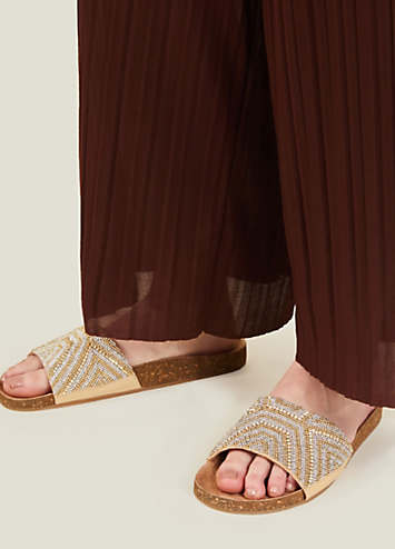 Beaded Sparkle Sliders by Accessorize | Look Again
