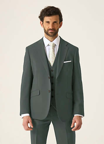 Beckett Green Tailored Fit Suit Jacket by Skopes | Look Again