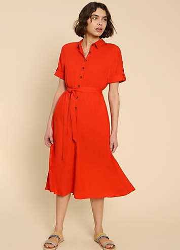 Beth Linen Blend Shirt Dress by White Stuff | Look Again