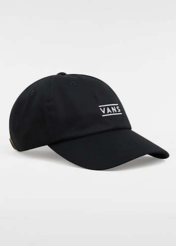 Black Half Box Curved Bill Jockey Hat by Vans | Look Again