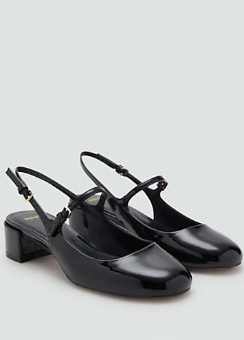 Black Patent Ada Shoes by Mango | Look Again