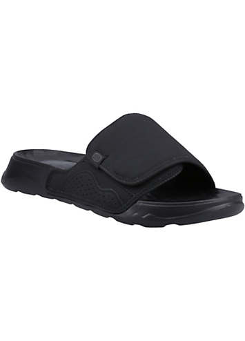 Black Shore Slide Classic Sandals by Hey Dude | Look Again