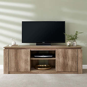 Canyon 3D Oak Effect TV Unit by GFW | Look Again