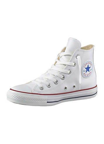 Chuck Taylor All Star Basic Leather Hi Trainers by Converse | Look Again