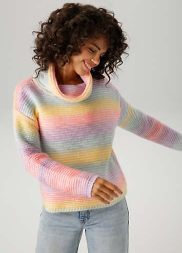 Chunky Knit Turtleneck Jumper by Aniston | Look Again