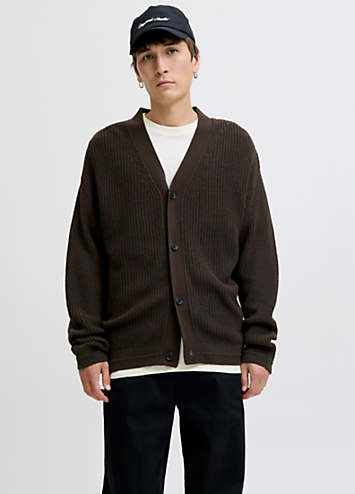 Connor Knit V-Neck Cardigan by Jack & Jones | Look Again