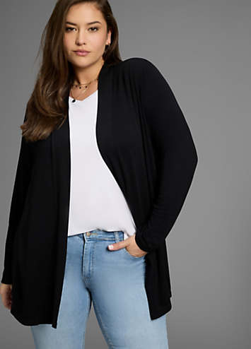 Curve Edge to Edge Knitted Cardigan by Laura Scott | Look Again