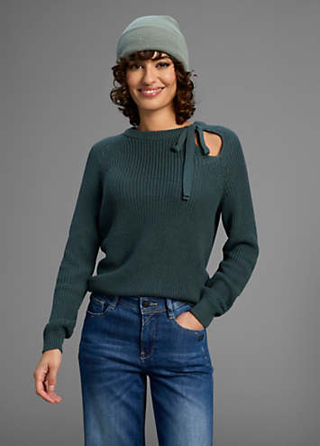 Cut Out Knitted Jumper by Laura Scott | Look Again