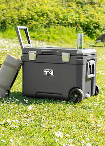 Dark Grey Wheeled Passive Cool Box by Trail | Look Again
