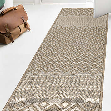 Diamond Washable Jute Runner by Likewise Rugs & Matting | Look Again