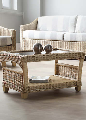 Dijon Natural Rattan Conservatory Coffee Table by Desser | Look Again