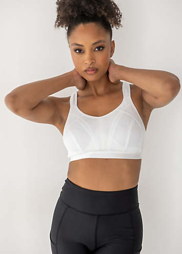 Energy Strive Non-Wired Non-Padded Lined Full Cup Sports Bra by Pour ...