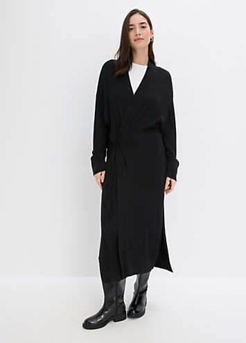 Extra Long Smooth Knit Cardigan by bonprix | Look Again