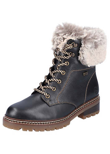 Faux Fur Collar Winter Boots by Remonte | Look Again