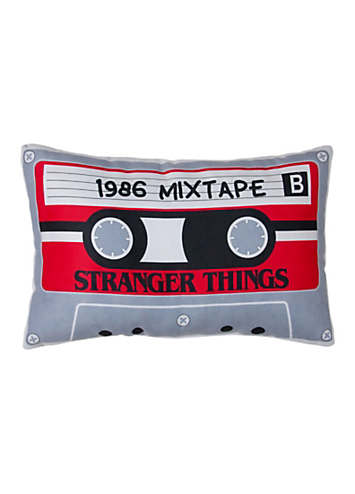 Flames Mixtape Shaped Cushion by Stranger Things | Look Again