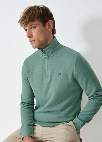French Rib 1/2 Zip by Crew Clothing Company | Look Again