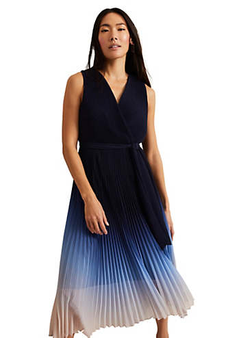 Freya Ombre Pleat Midi Dress by Phase Eight | Look Again