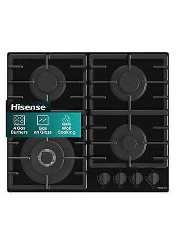 GG663BHF 60cm Gas Hob - Black by Hisense | Look Again