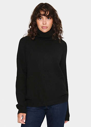Garbie Roll Neck Oversized Fit Pullover by Saint Tropez | Look Again