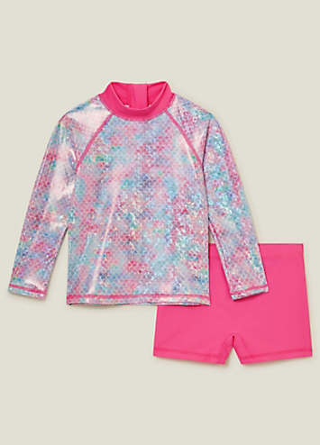 Girls Mermaid Rash Vest Swim Set by Accessorize | Look Again