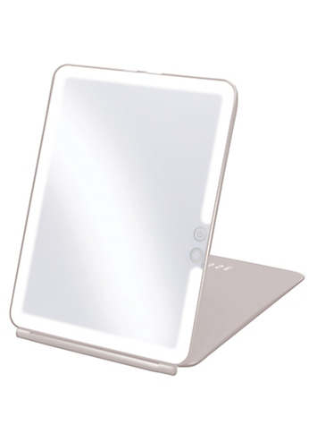 Glow Up Warm Grey Mirror with Illuminating LED Technology by Sensse ...