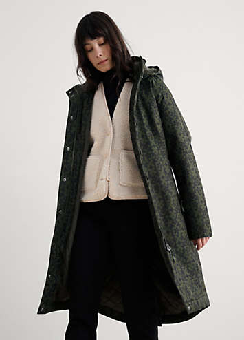 Green Janelle Waterproof Raincoat by Seasalt Cornwall | Look Again