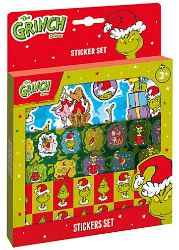 Grinch Sticker Set, Window Stickers & Temporary Tattoos Bundle by Totum ...