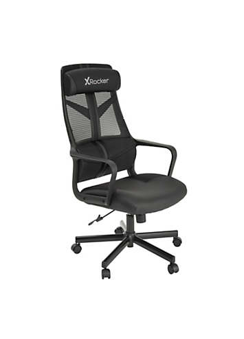 Helix Office PC Gaming Mesh Chair - Black by X Rocker | Look Again