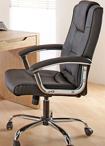 Houston High Back Bonded Leather Executive Office Chair by Alphason ...