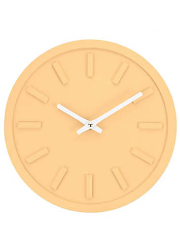 Interval Minimalist Yellow Wall Clock by Widdop & Co | Look Again