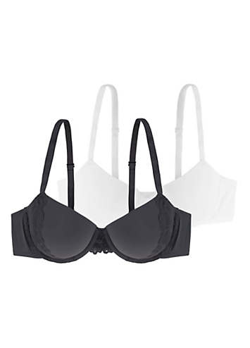 Jovie 2 Pack Underwired Light Padded Demi Bra by DORINA | Look Again