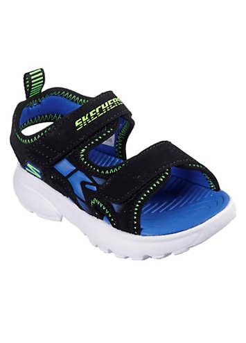 Kids Black Razor Splash Aqua Buddies Sandals by Skechers | Look Again