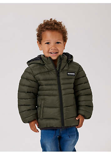 Kids Hooded Puffer Jacket by Name It | Look Again
