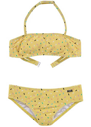 Kids Print Bandeau Bikini Set by Buffalo | Look Again