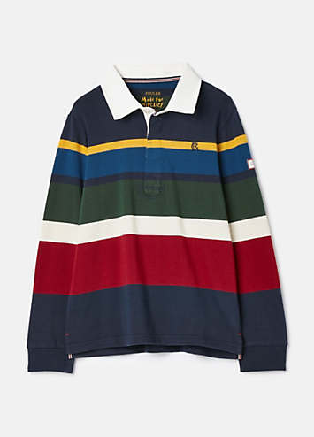 Kids Stripe Rugby Top by Joules | Look Again