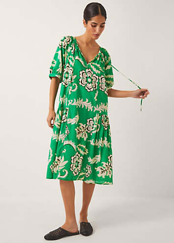 Kristen Floral Print Smock Dress by Monsoon | Look Again