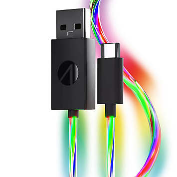 Light Up Charging Cables Multiformat - 2m Twin Pack by Stealth Gaming ...