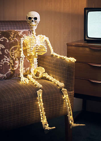 Lights 4 Fun 90Cm Skeleton LED Halloween Decoration by Lights4Fun ...