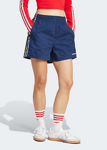 Logo Print Liberty 3-Striped Shorts by adidas Originals | Look Again