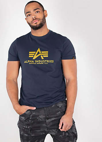 Logo Print Short Sleeve T-Shirt by Alpha Industries | Look Again