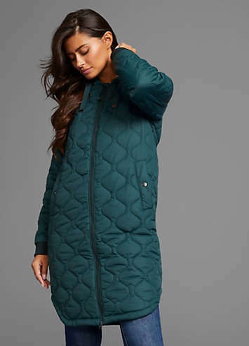 Long Quilted Jacket by Laura Scott | Look Again