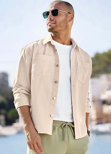 Long Sleeve Overshirt by John Devin | Look Again