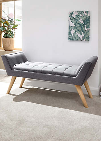 Milan Upholstered Bench | Look Again