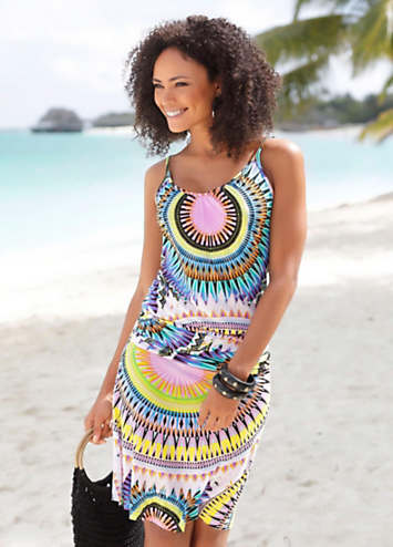 Multi Print Beach Dress by beachtime | Look Again