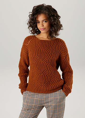 Openwork Knit Jumper by Aniston | Look Again